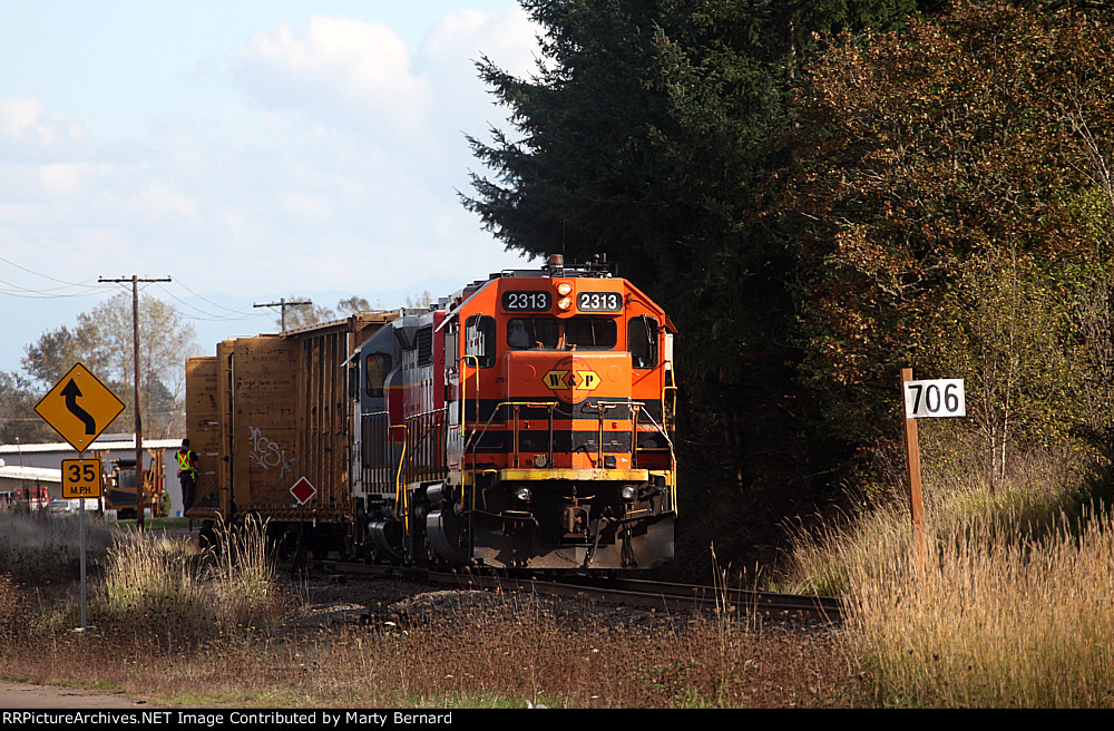 Willamette and Pacific 2313 and ex-UTAH 2005